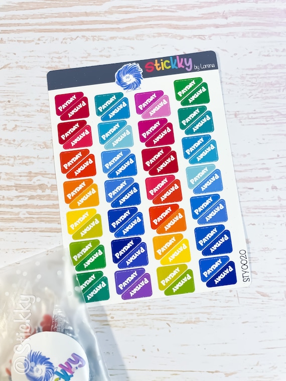 Payday Flag Stickers Sheet | Etsy