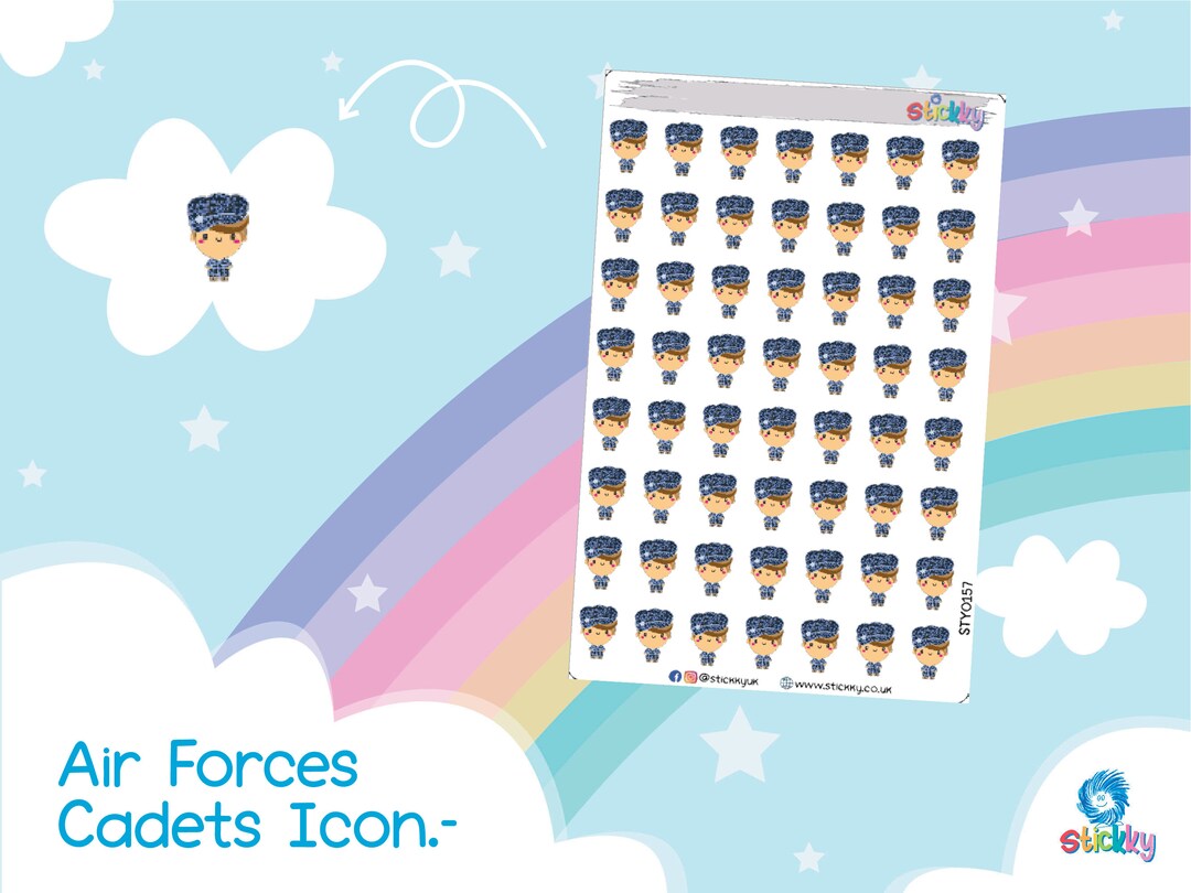 RAF Cadets Stickers Sheet. - Etsy