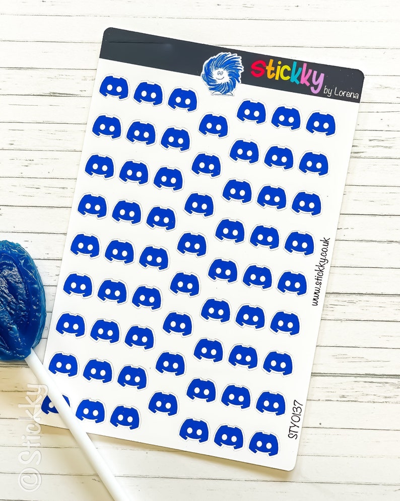 Social Media Discord Logo Stickers Sheet. - Etsy
