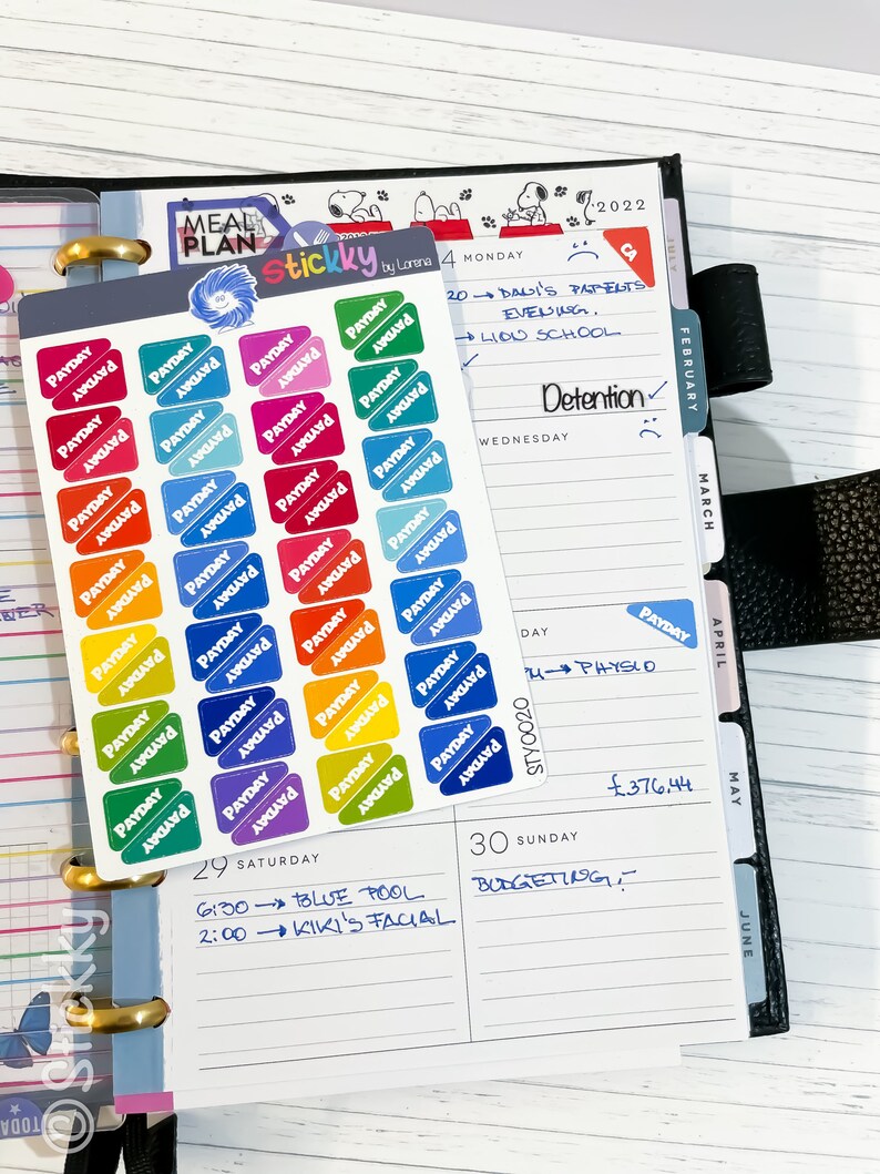 Payday Flag Stickers Sheet | Etsy