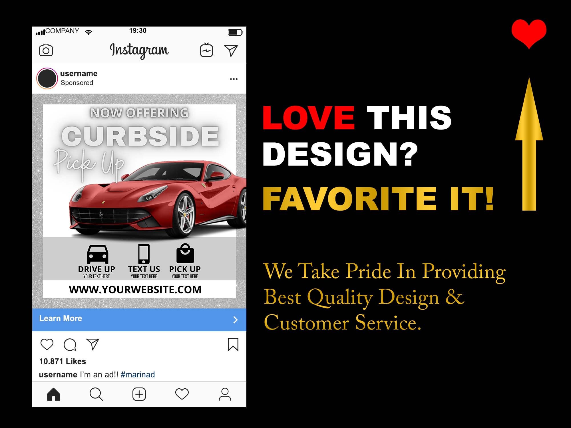 Paper & Party Supplies D.I.Y Canva Curbside Flyer Template 2021 ...