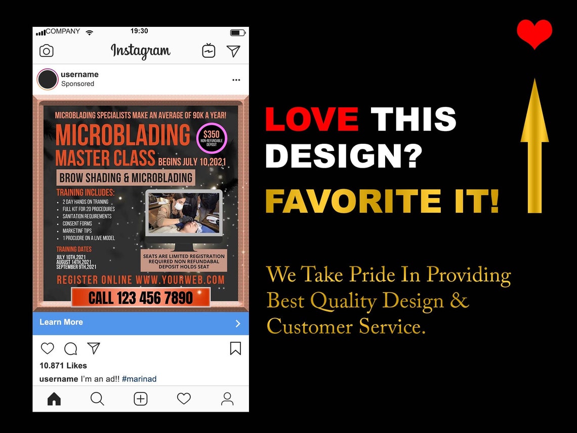 MICROBLADING FLYER TEMPLATE D.I.Y Canva Microblading Flyer - Etsy Canada