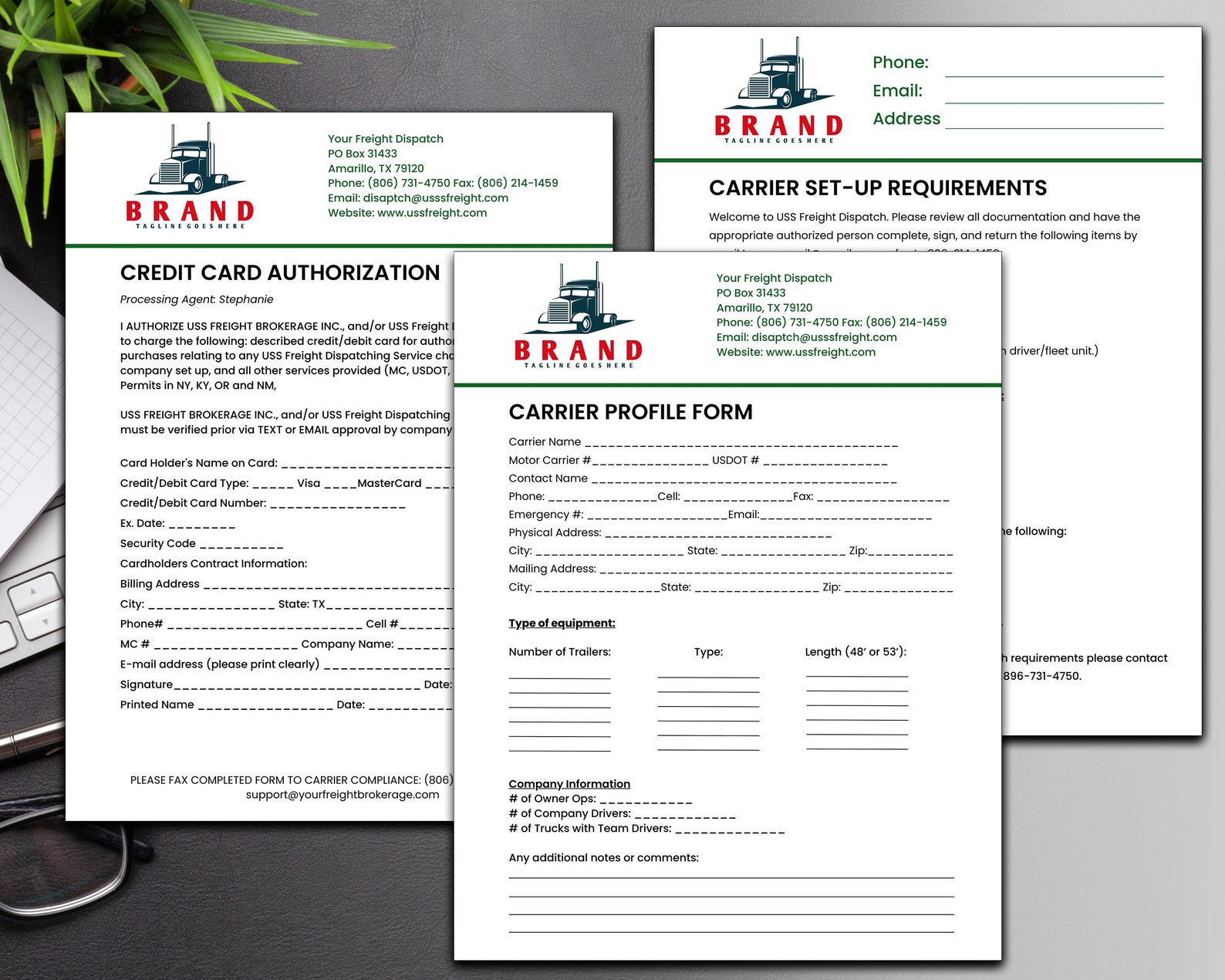 Blank Dispatcher Carrier Agreement Template Printable Word Searches