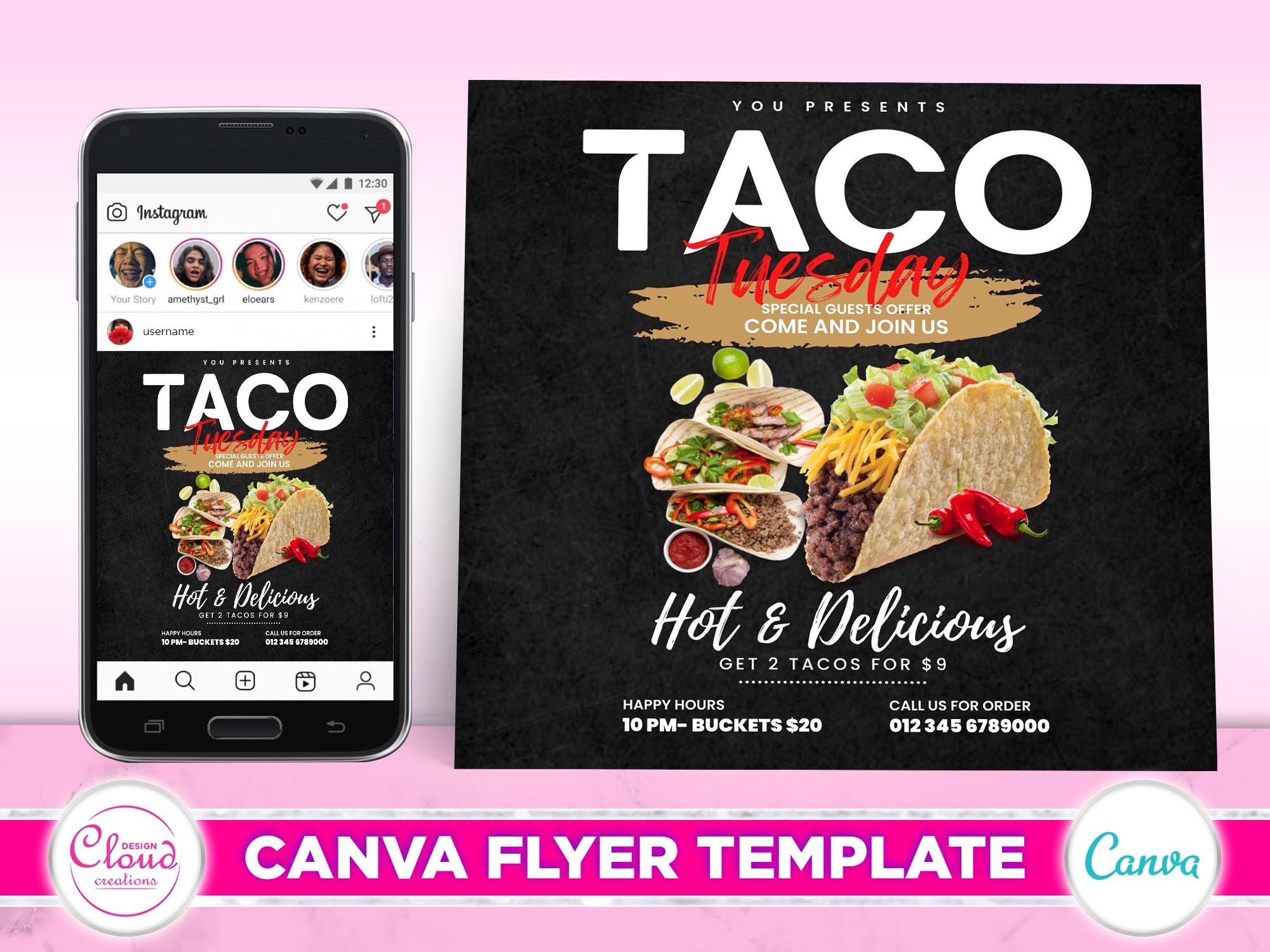 Taco Flyer - Etsy