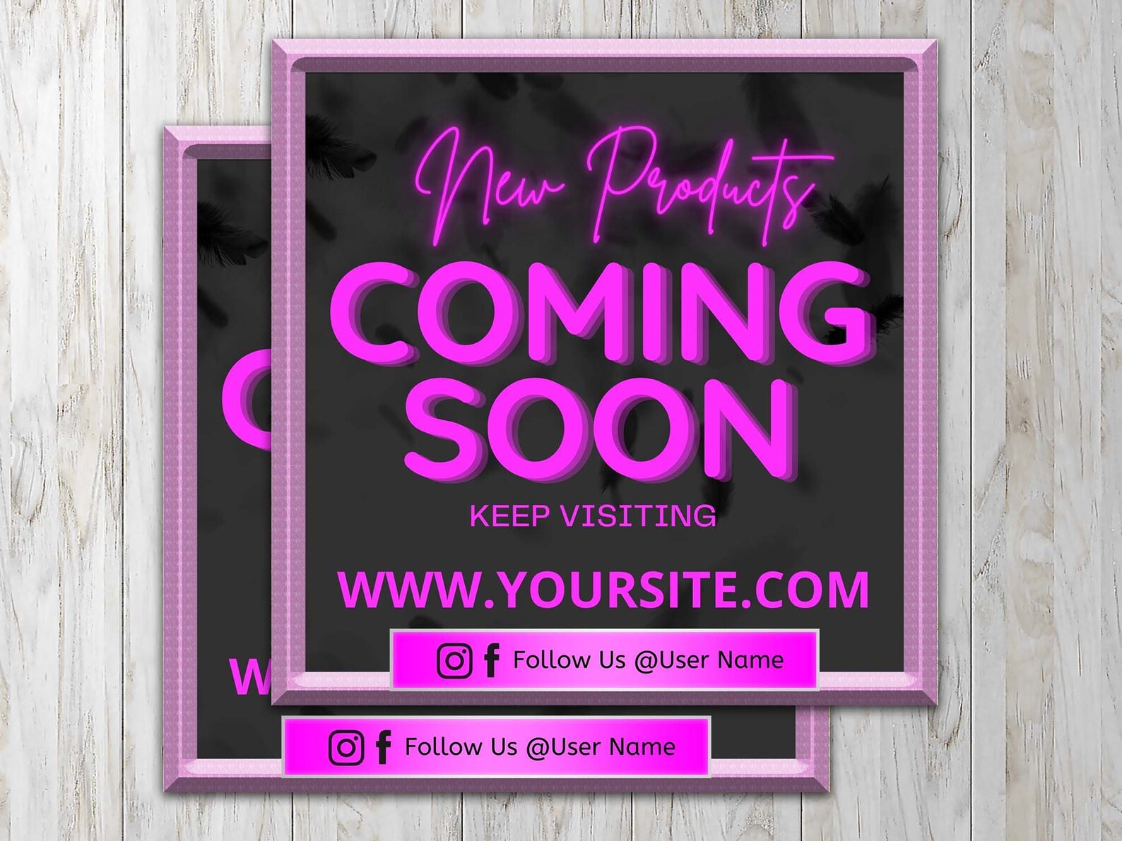 COMING SOON FLYER D I Y Canva Coming Soon Flyer Template Etsy
