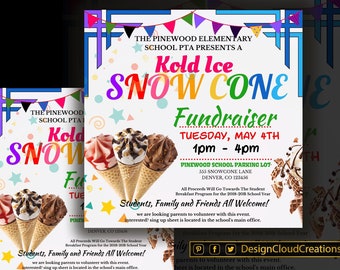 Snow Cone Template | Etsy