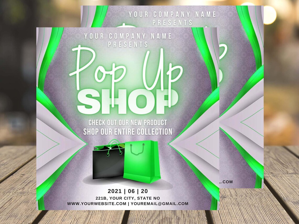 POP UP SHOP Flyer D I Y Canva Pop Up Shop Flyer Template Etsy