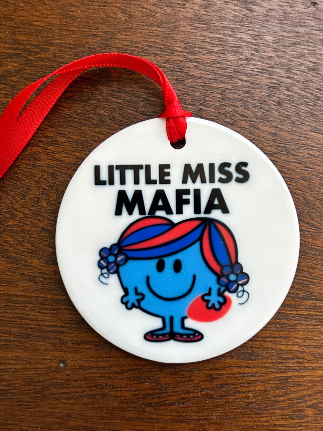 Little Miss Buffalo Mafia Ceramic Christmas Ornament - Handmade ...