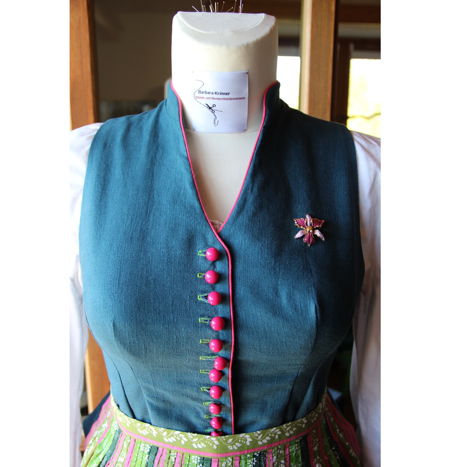 Unique Original Bavarian Dirndl Bodice With Collar and - Etsy UK