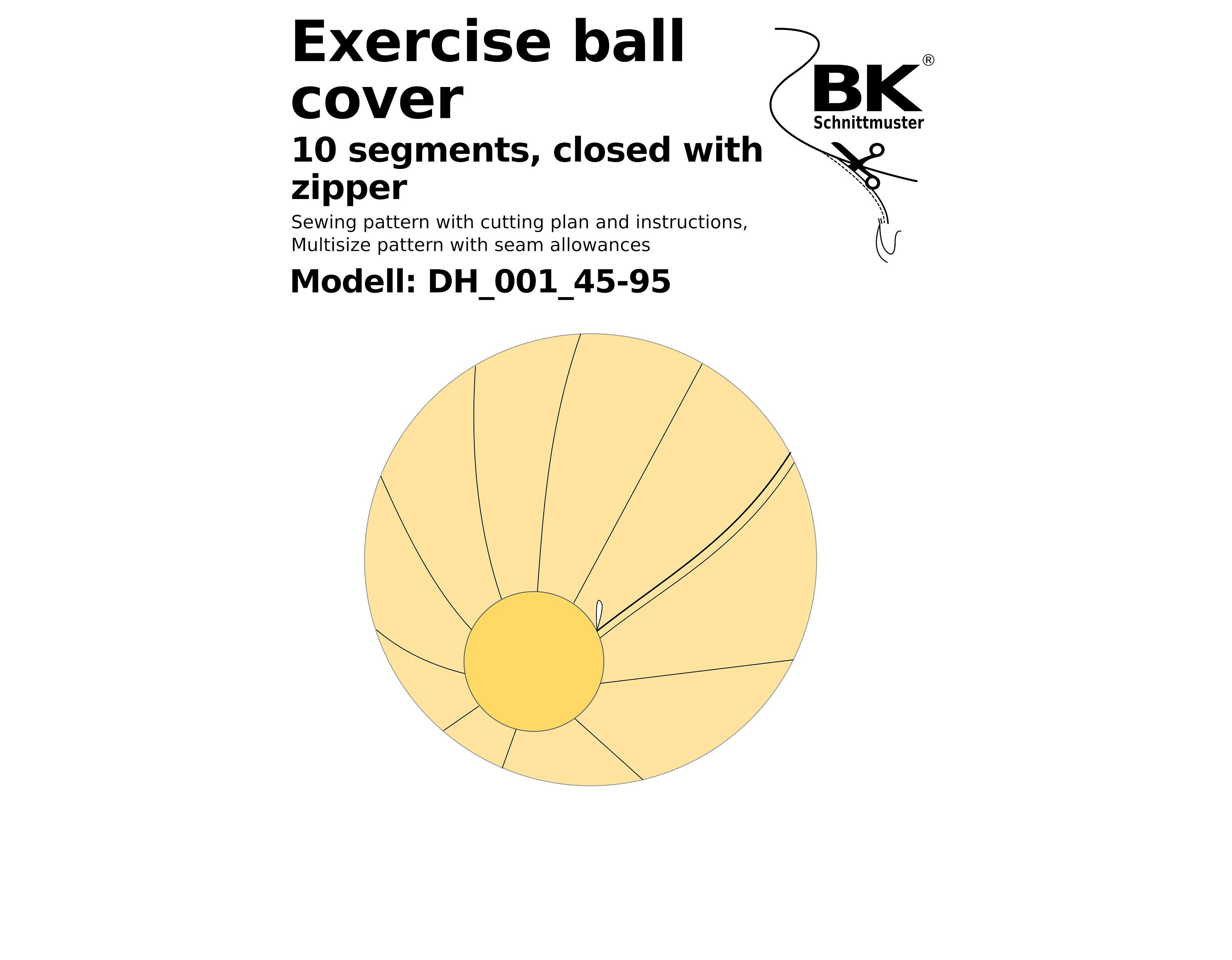 For Balance Ball Cover Pattern