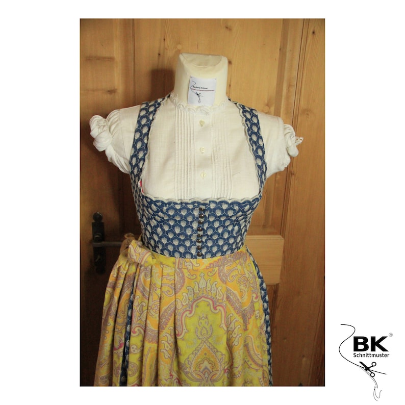 PDF Pattern - Size 40 - Dirndl 265 - Dirndl Patterns, Dirndl Dress Pattern, Plussize Dirndl ...