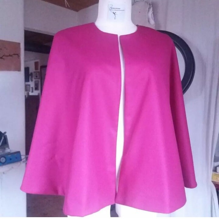 Short Loden Cape - Paper Sewing Pattern - Etsy