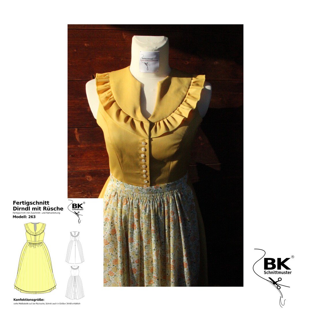 Dirndl Patterns, Dirndl Dress Pattern, German Dirndl Dress Pattern, Bavarian Dirndl Dress ...