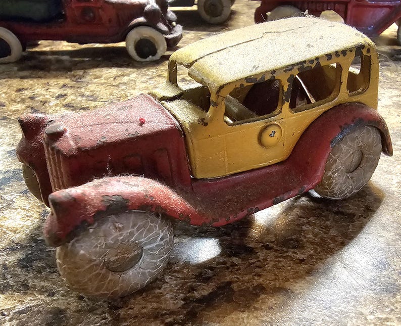 Vintage Cast Iron Cars and Trucks! - Etsy