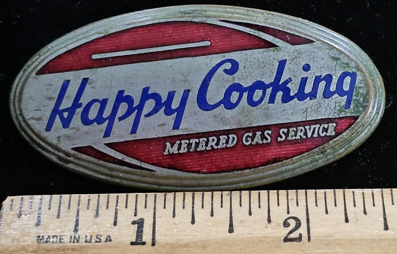 Vintage 1950s Magic Chef Enamel Range Emblem RARE - Etsy