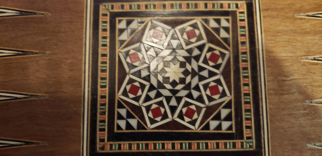 Intricate Inlayed Vintage Middle-eastern Backgammon Board - Etsy