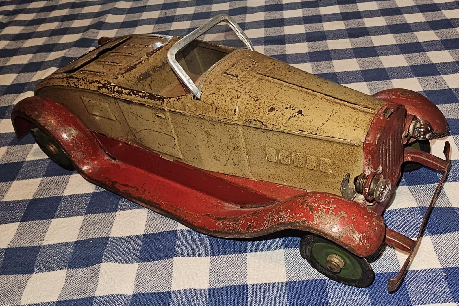 Kingsbury Vintage Antique Pressed Steel Roadster - Etsy