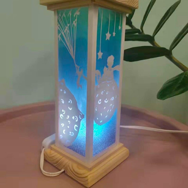 Le Petit Prince Inspired Luminary, Lightbox, Shadowbox, Wood and Paper ...