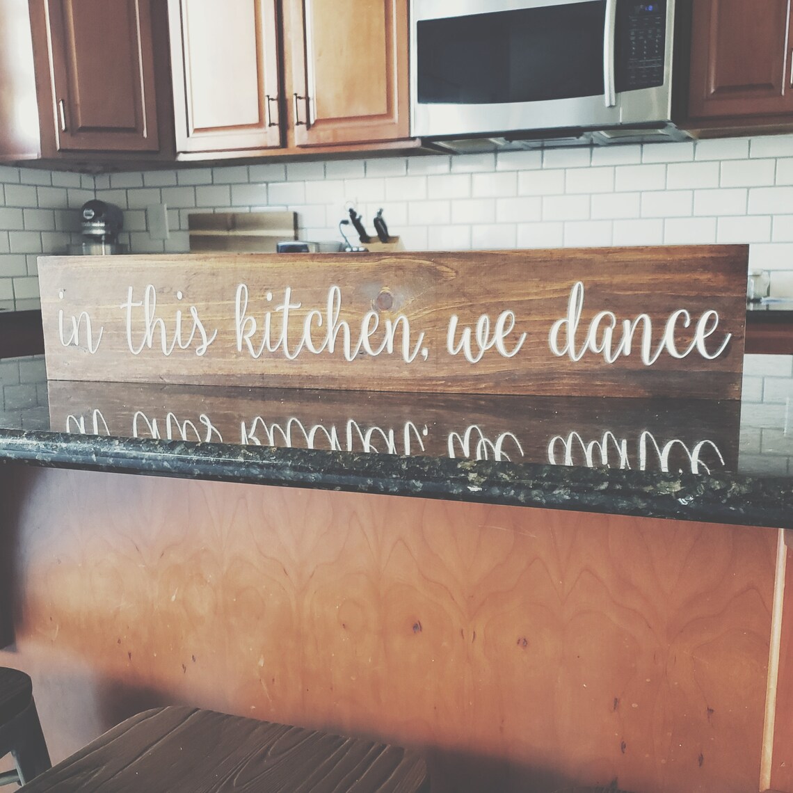 In This Kitchen We Dance Sign Fun Sign Dance Sign Wood - Etsy