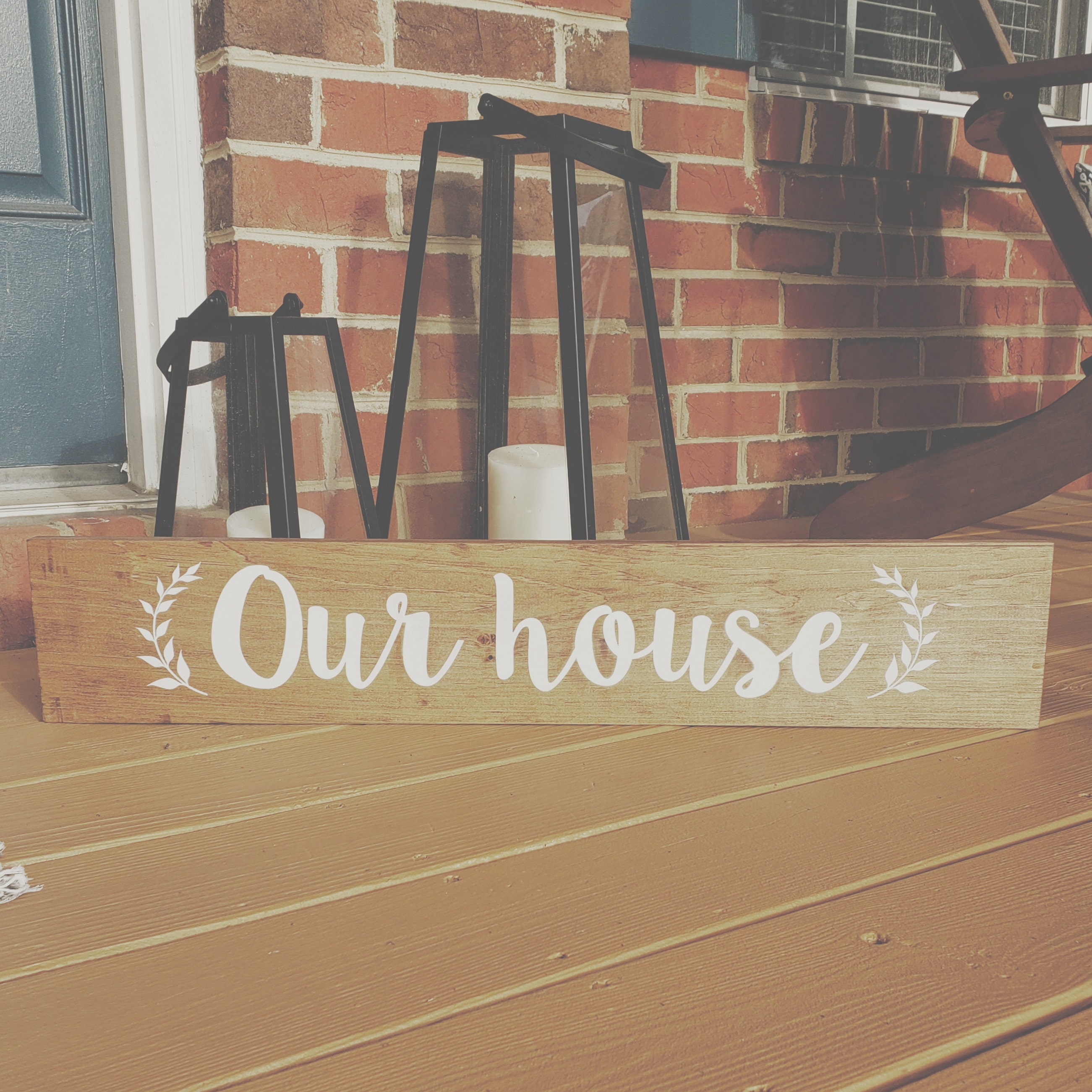 Our House Sign Country Sign Rustic Home Decor Farmhouse | Etsy