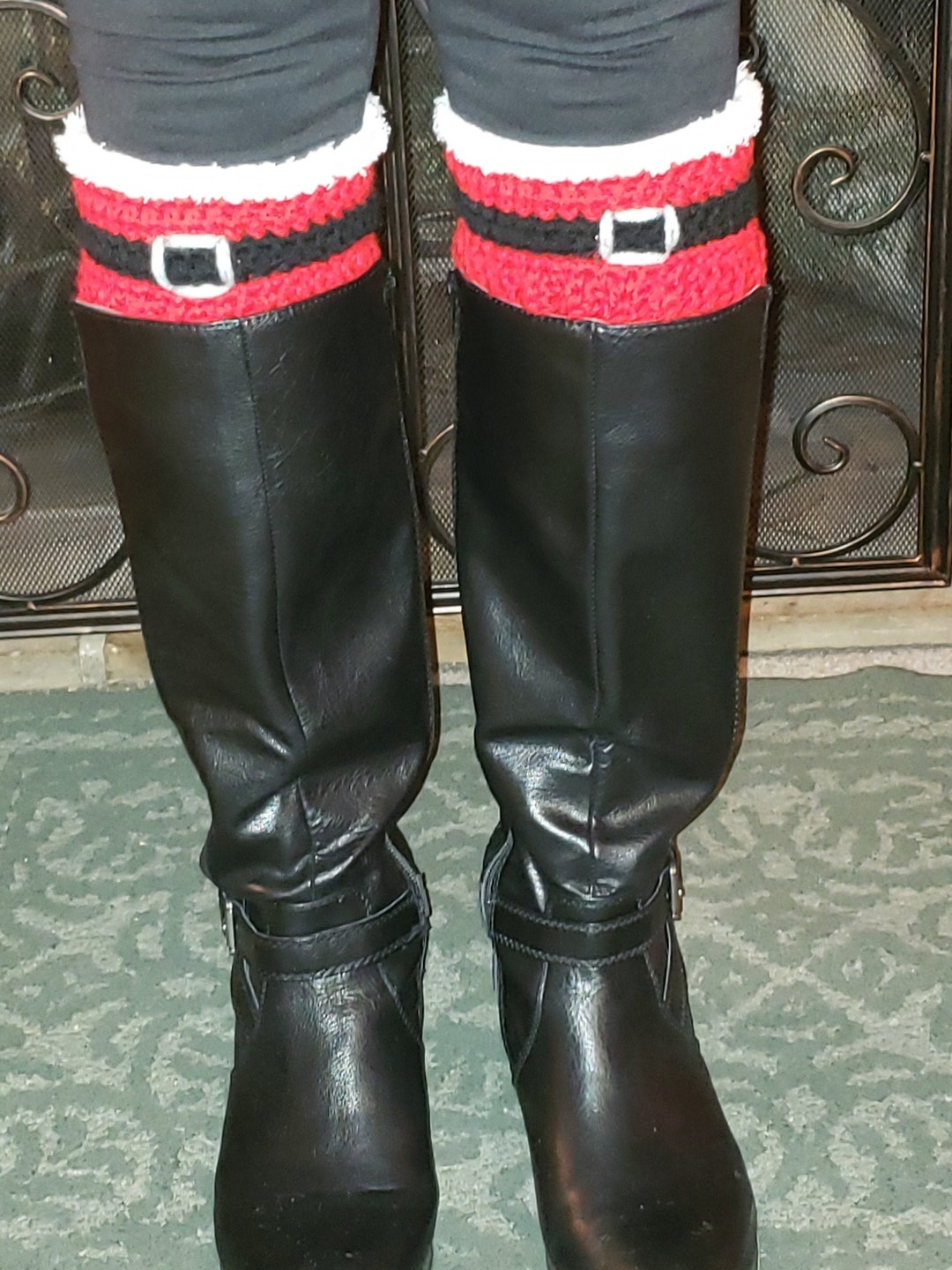 Santa Boot Cuffs. These Fun Boot Toppers Are Stylish and Warm. You'll ...