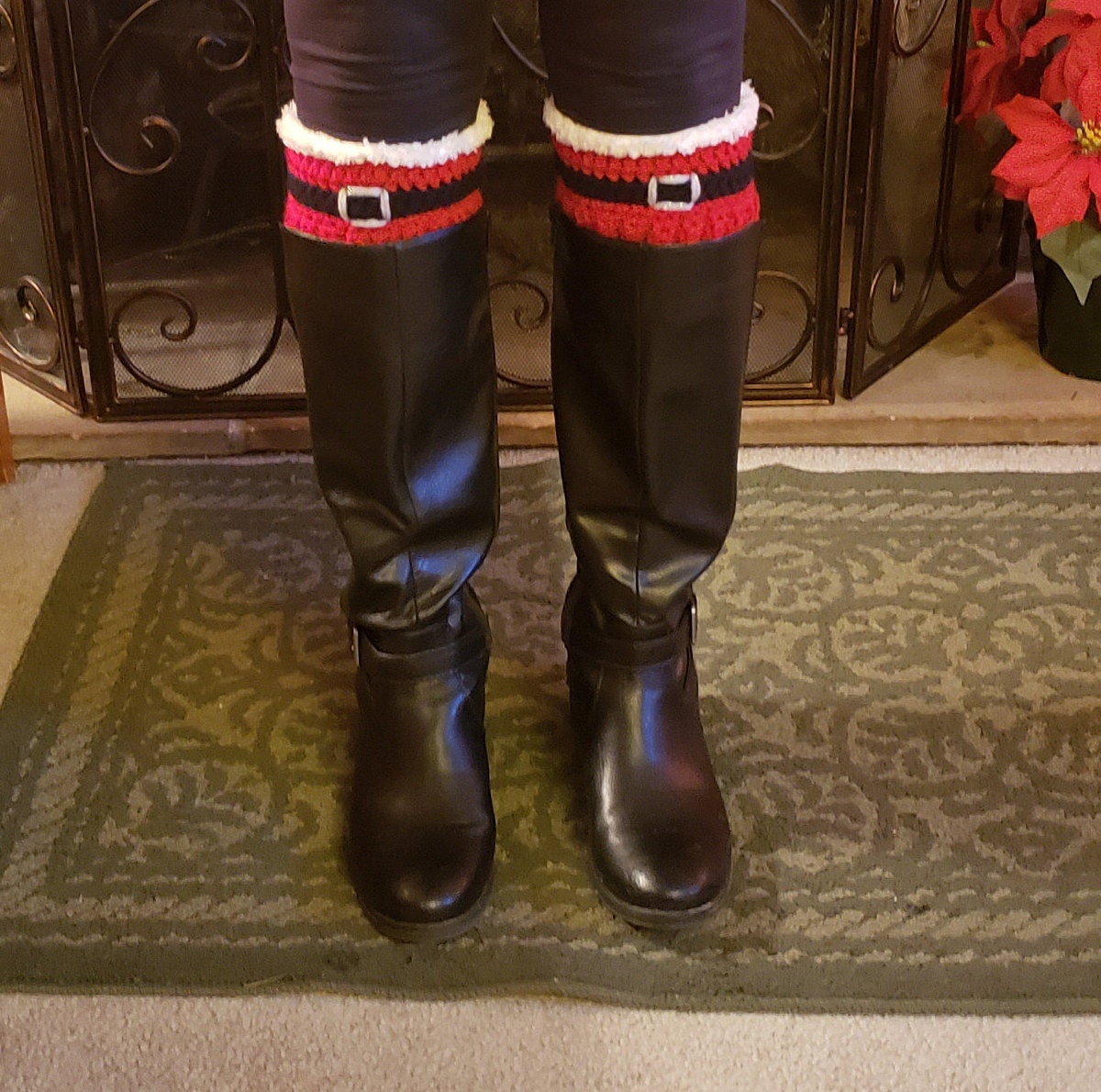 Santa Boot Cuffs. These Fun Boot Toppers Are Stylish and Warm. You'll ...