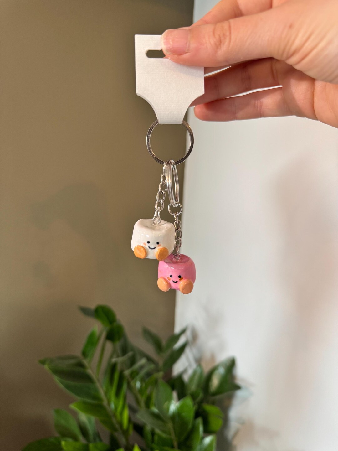 Jellycat Inspired Marshmallow Clay Keychains - Etsy