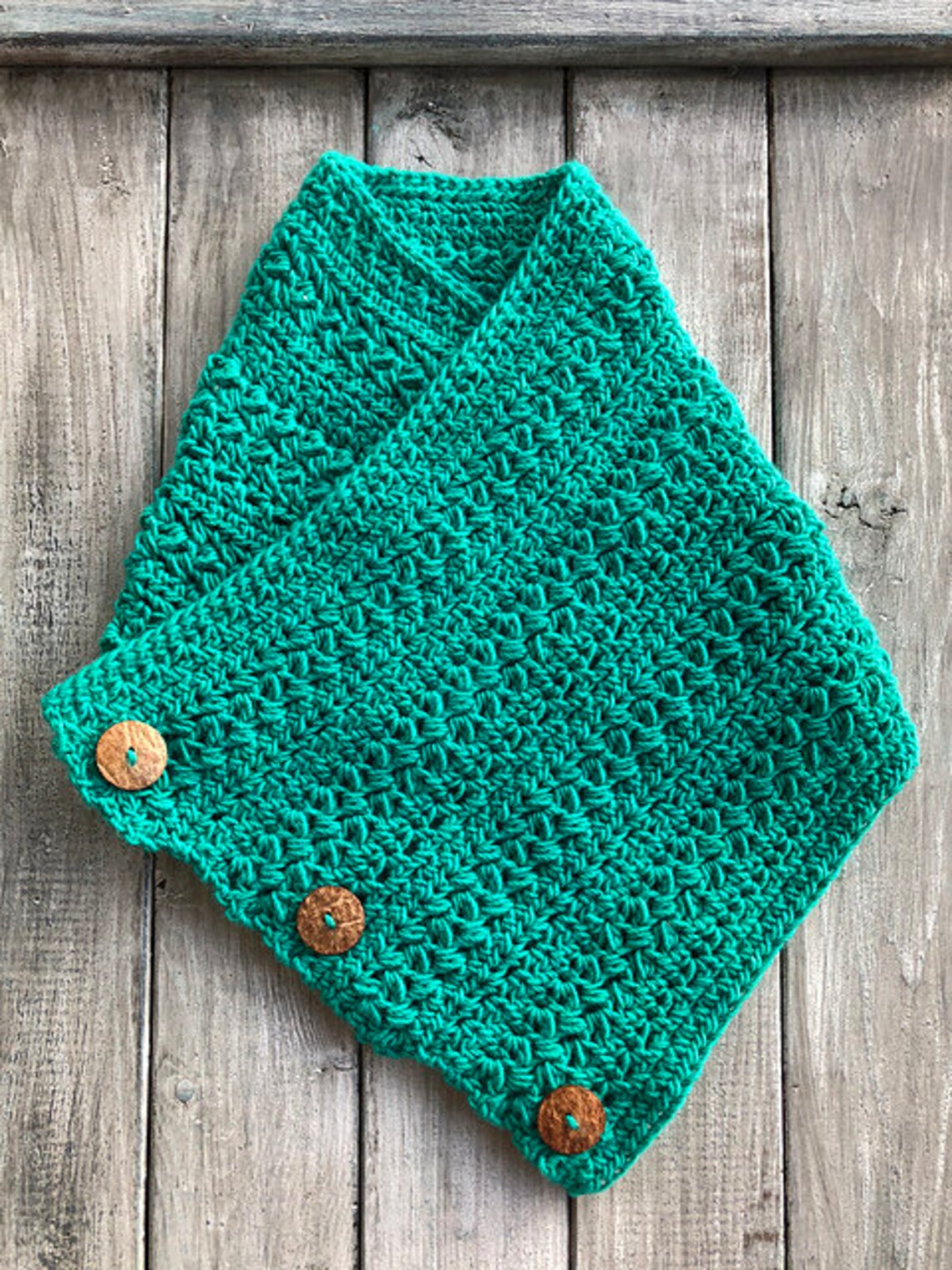 Crochet Cowl Pattern Button Cowl Crochet Pattern Pdf Cowl - Etsy