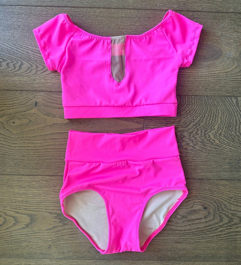 Mesh Two Piece Dancewear Set for Girls, Dancewear for Girls, Dance ...