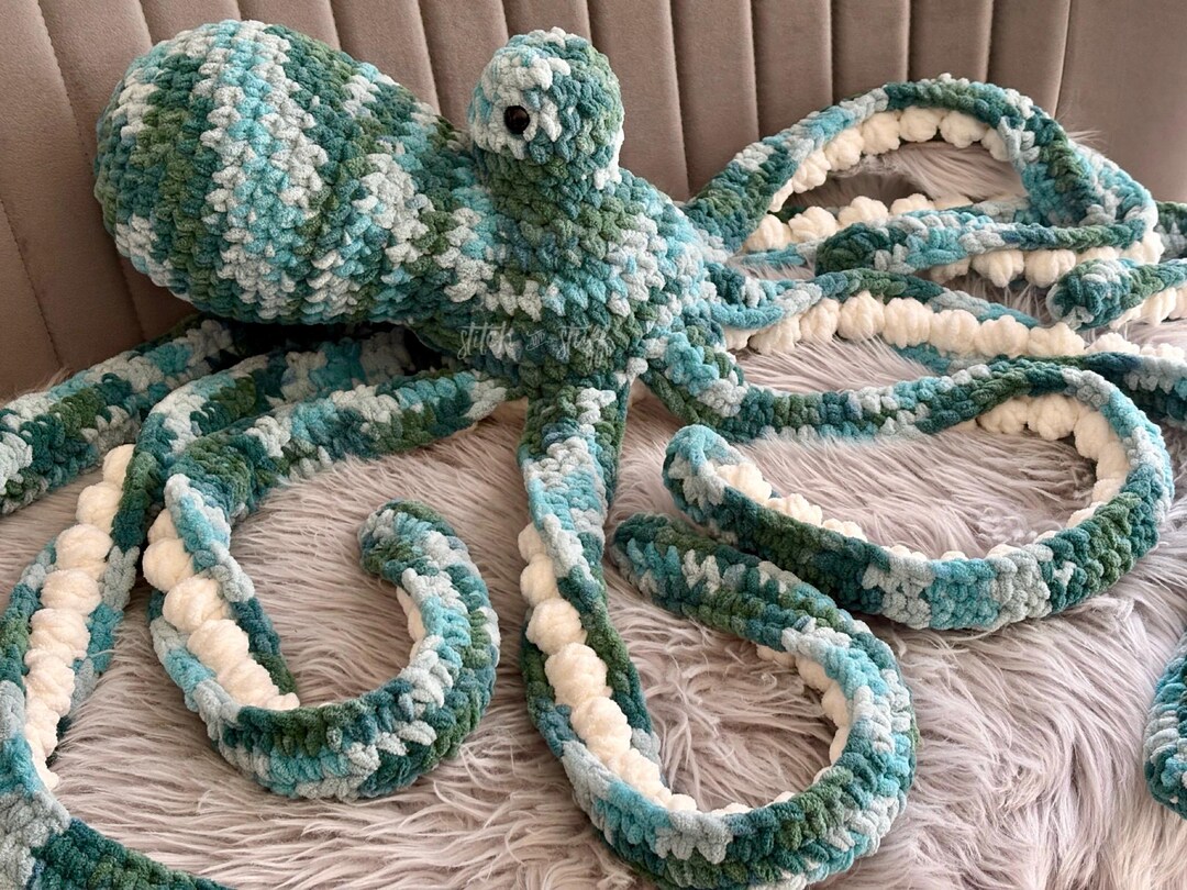 Super Soft Handmade Crochet Large Octopus Soft Toy - Etsy