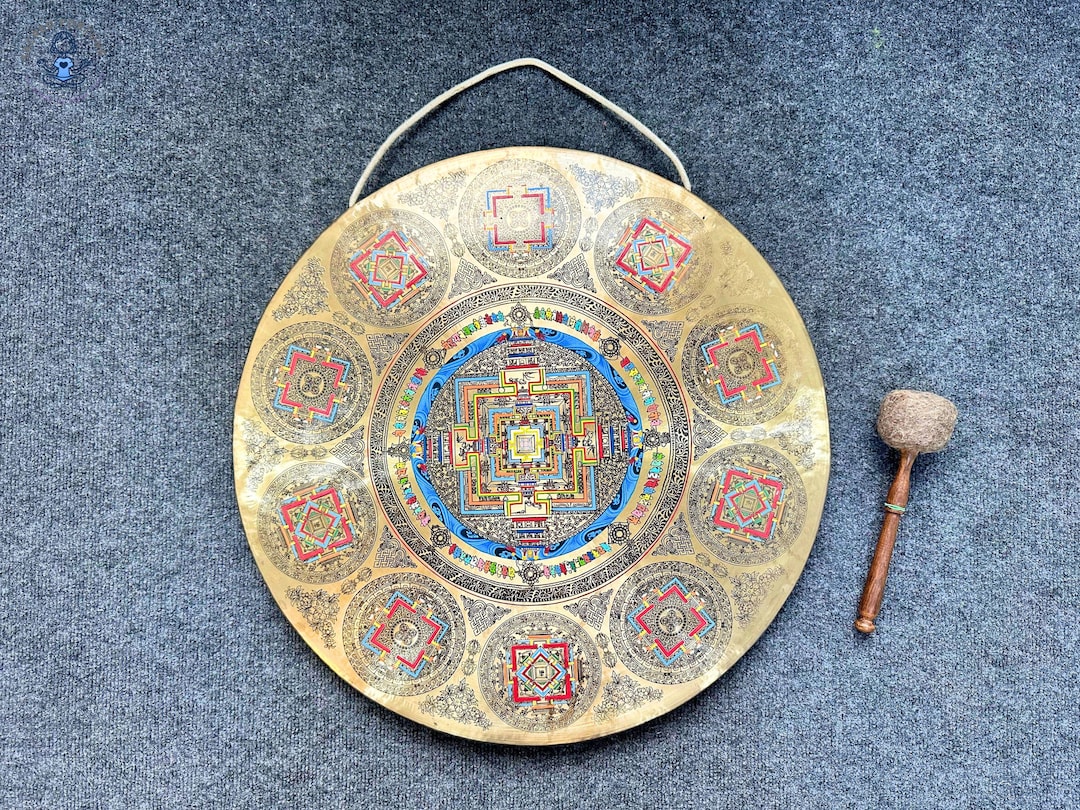 Handcrafted Chakra Yantra Gong – 7 Metals Tibetan Sound Healing ...