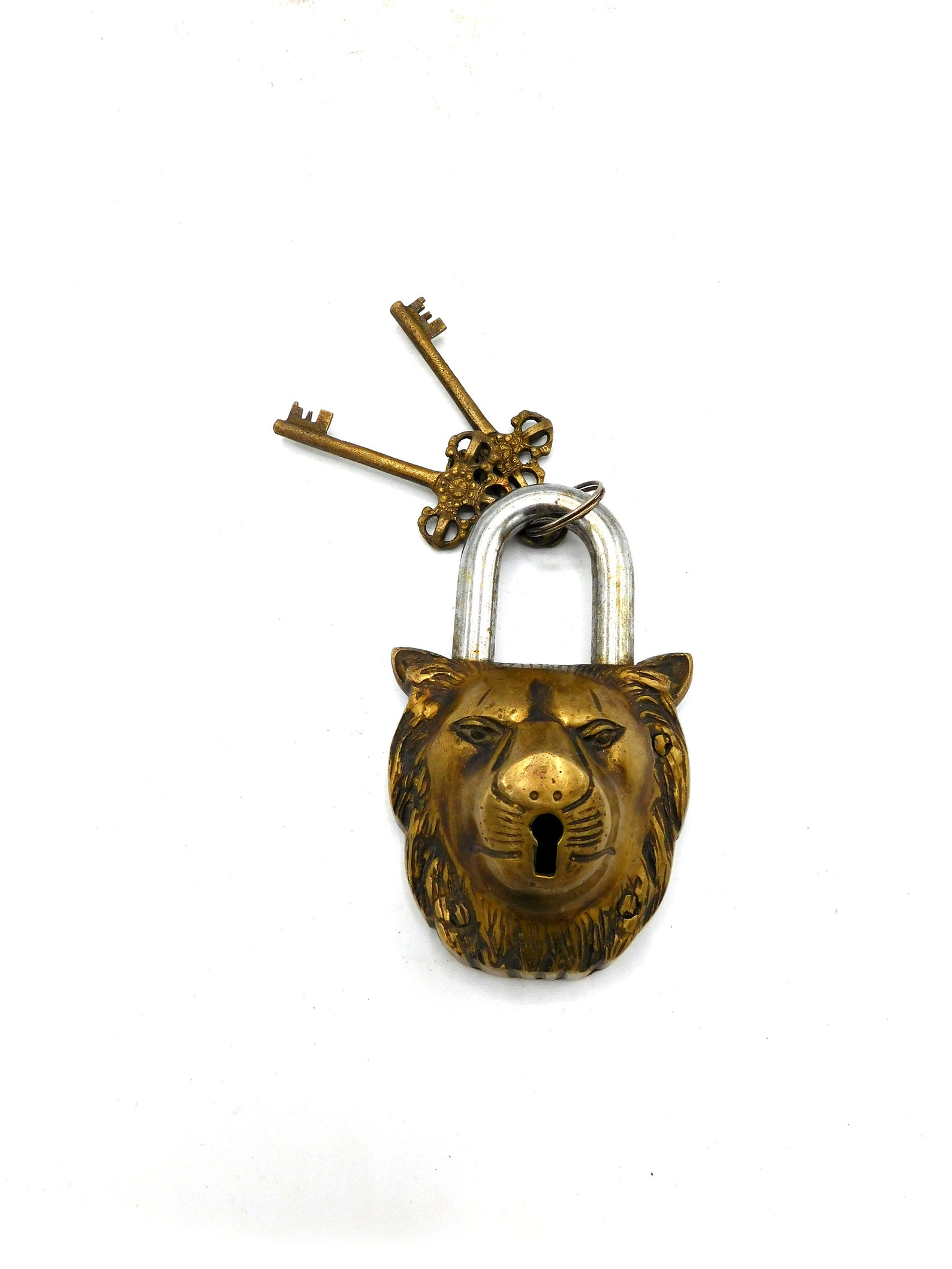 Antique Style LION FACE Lock Brass Made in Nepal - Etsy