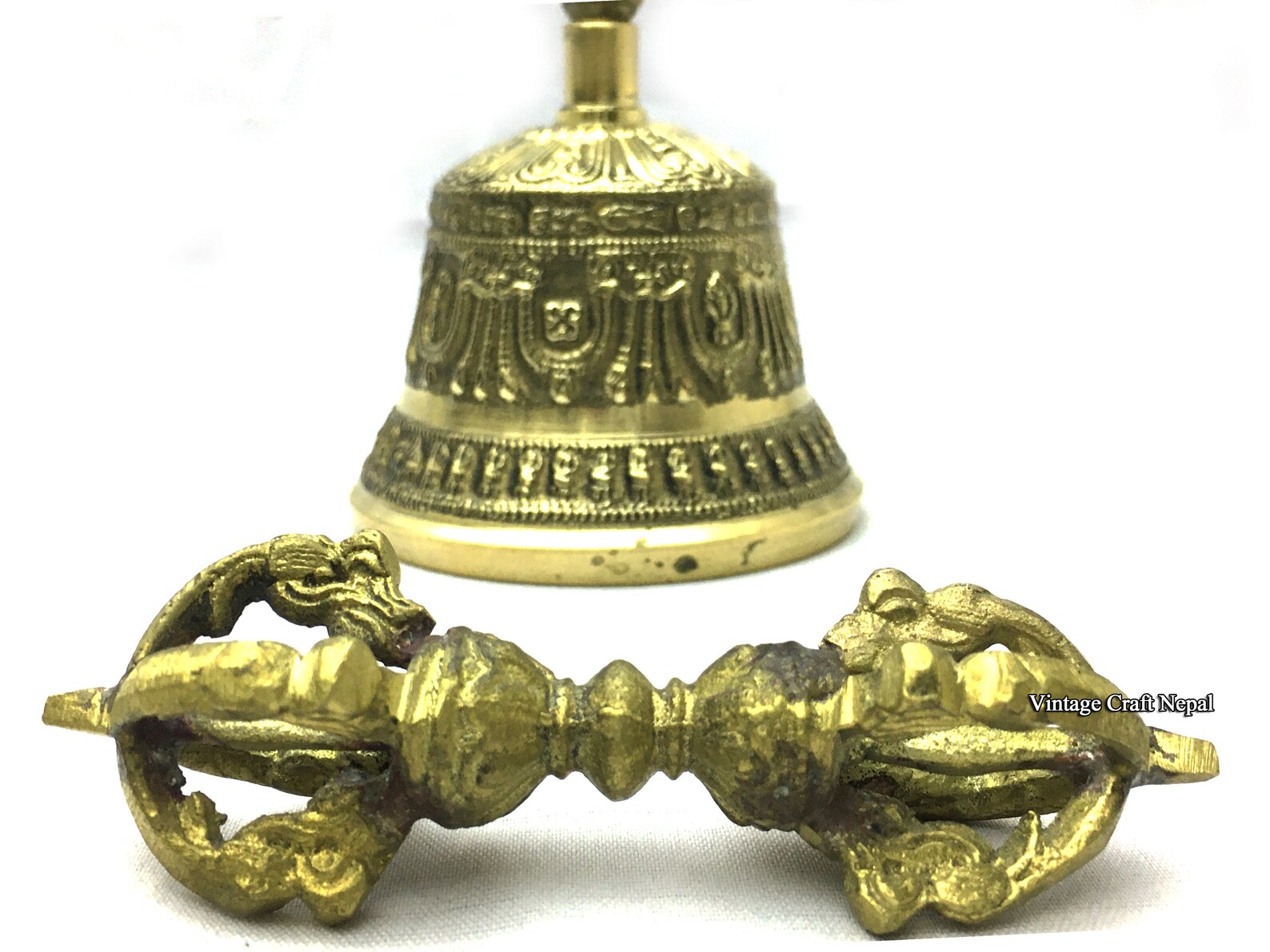 Tibetan Buddhist Prayer Bell and Dorge Handmade Bronze Bells - Etsy