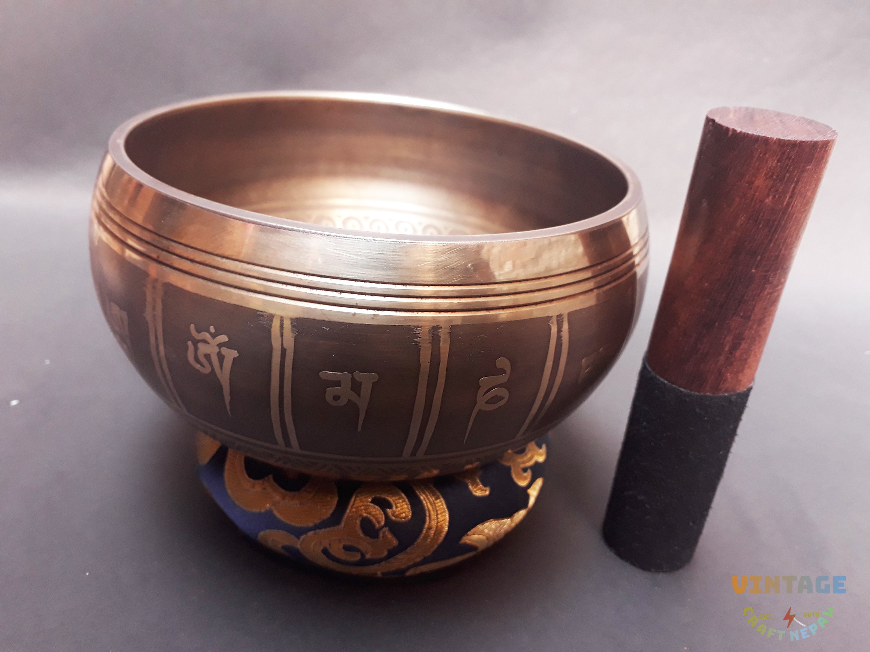 Tibetan Mantra Etching Sound Bath Singing Bowls Perfect for Meditation ...