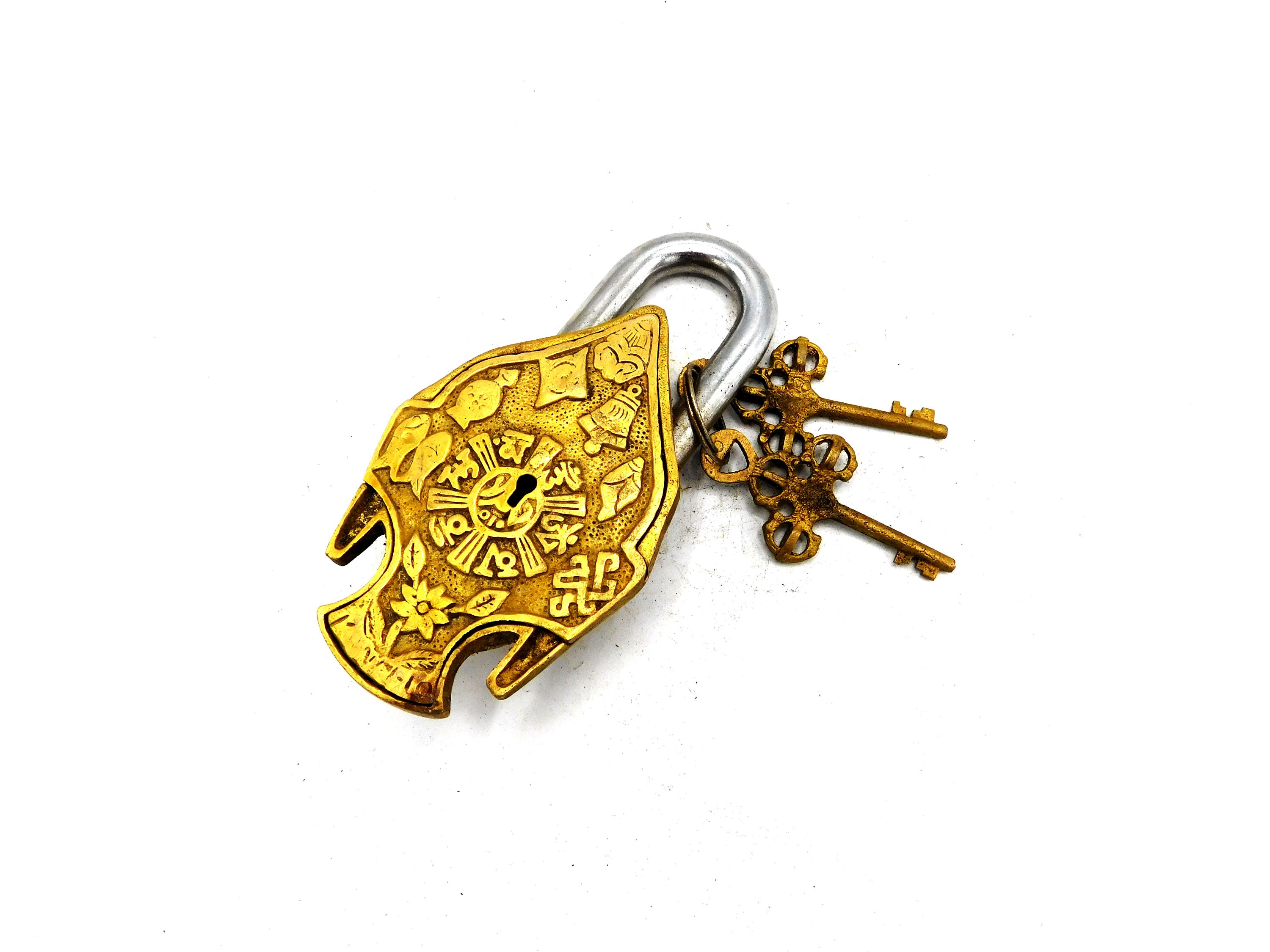 Buddha Design Stylish Padlock With Extra Special Security - Etsy