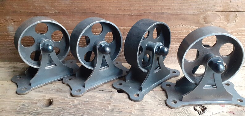 Roue en métal pour roue de meubles industriels pour le | Etsy