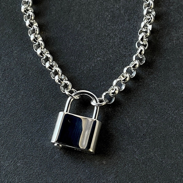 Padlock Necklace - Etsy