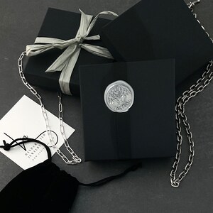 Solid Sterling Silver Padlock Necklace Paperclip Necklace 3mm Width ...