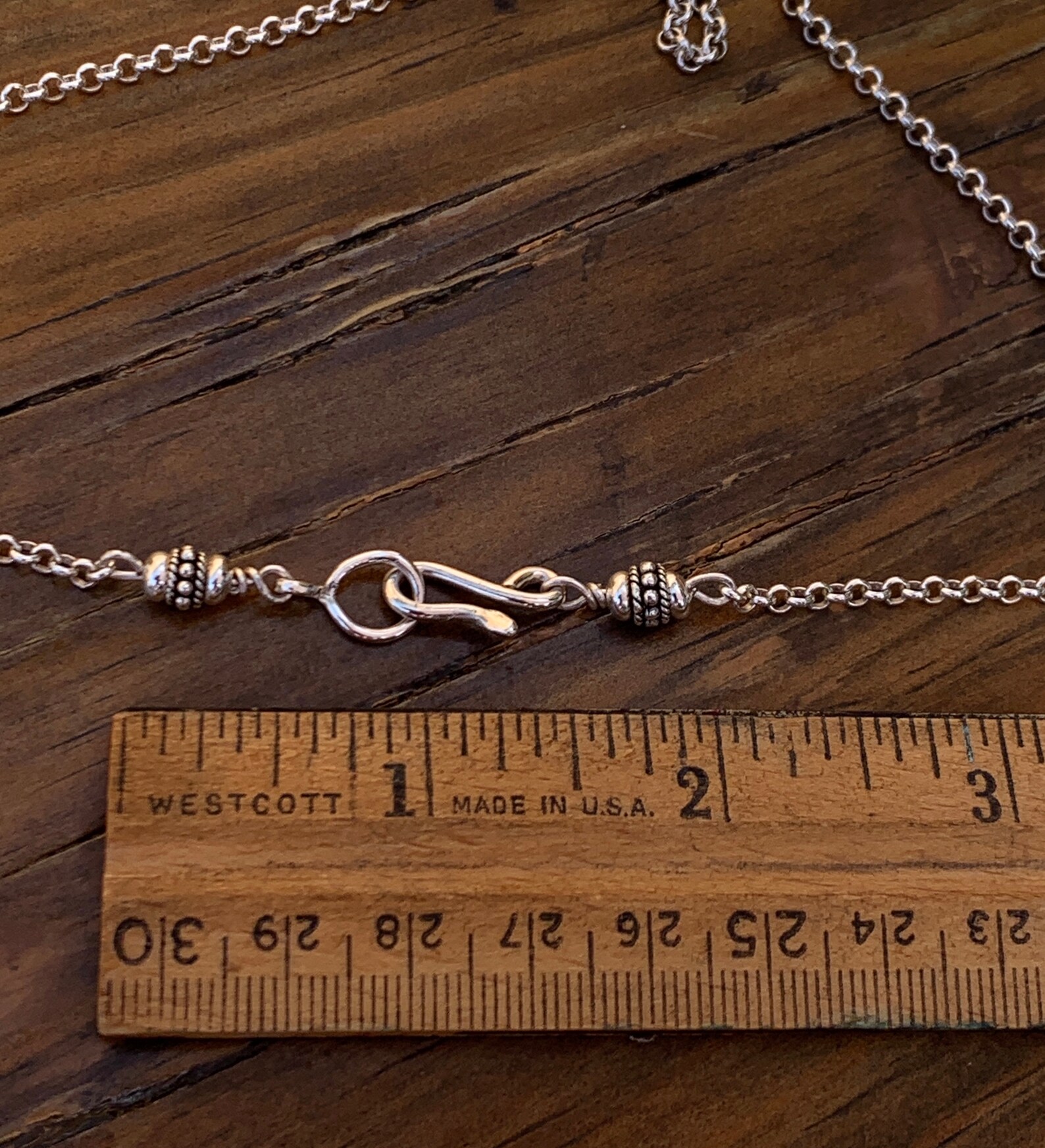 Solid Sterling Silver Rolo Necklace Rolo Chain Rollo | Etsy