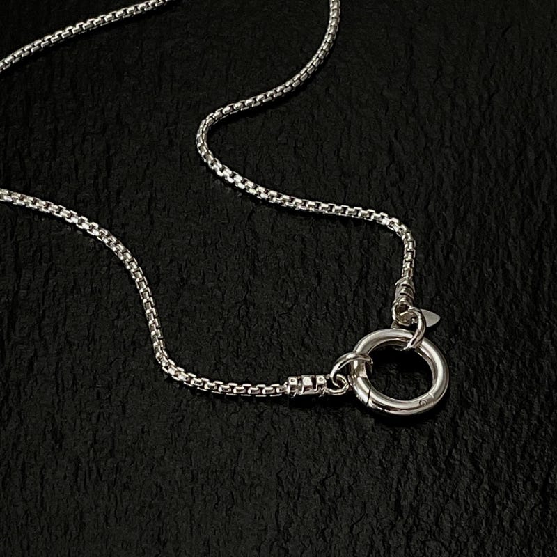 Silver Bolt Clip Chain - Etsy