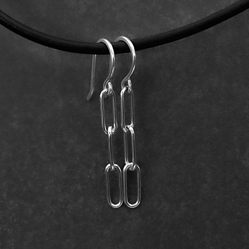 Paperclip Earrings - Etsy