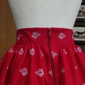 Red Folk Floral Flower Folklore Slovak Slovanian Europe Europan Boho ...