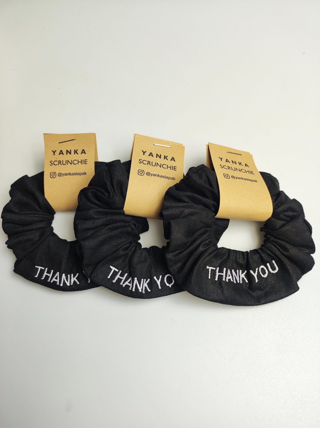 Personalized Hair Scrunchie With Embroidered Name or Text | Customized ...