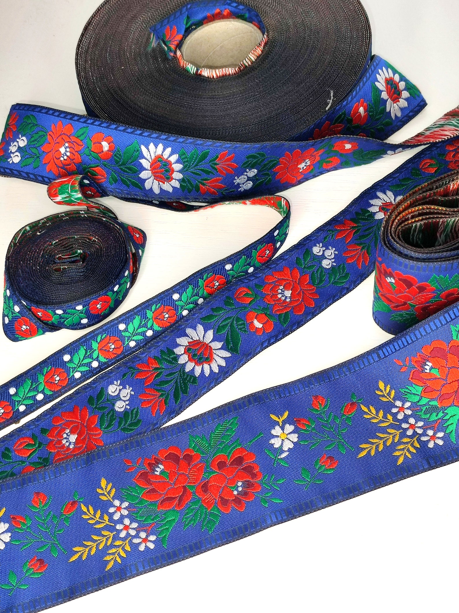 Blue Traditional Slavic Folk Ribbon | Jacquard |wholesale Best Price ...