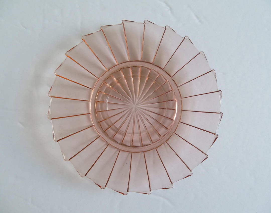 Pink Depression Glass - Sierra Pinwheel Pattern - 5" Sierra Pinwheel ...