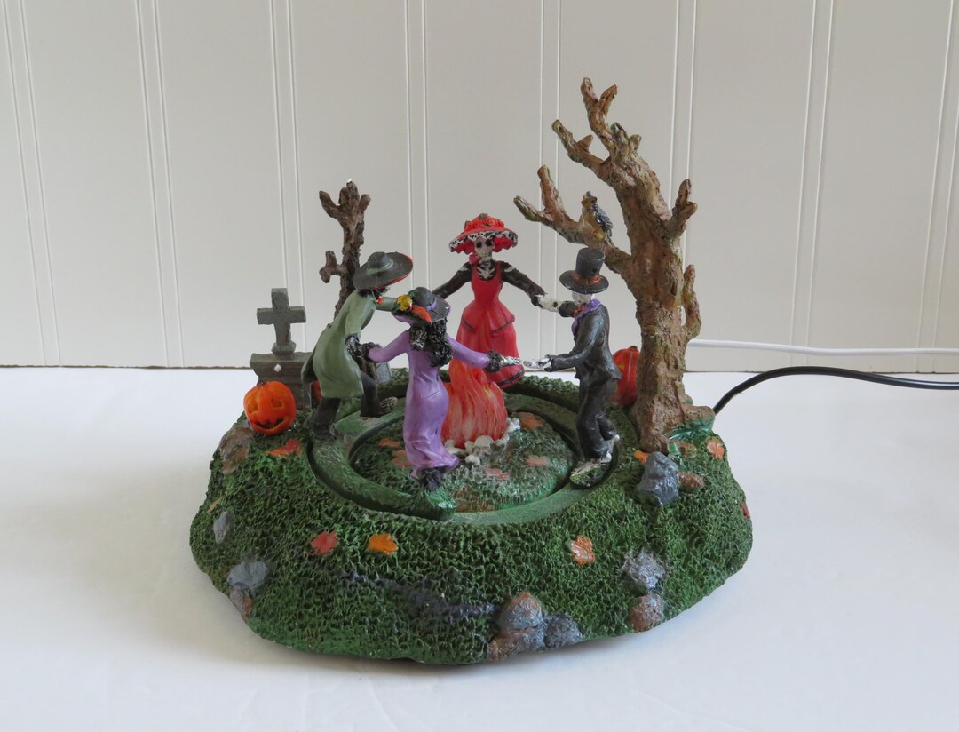 Lemax Spooky Town "skeleton Jamboree" Halloween Village Accessory With ...