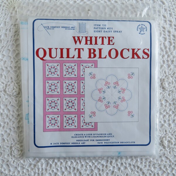 Stamped Quilt Blocks - Etsy