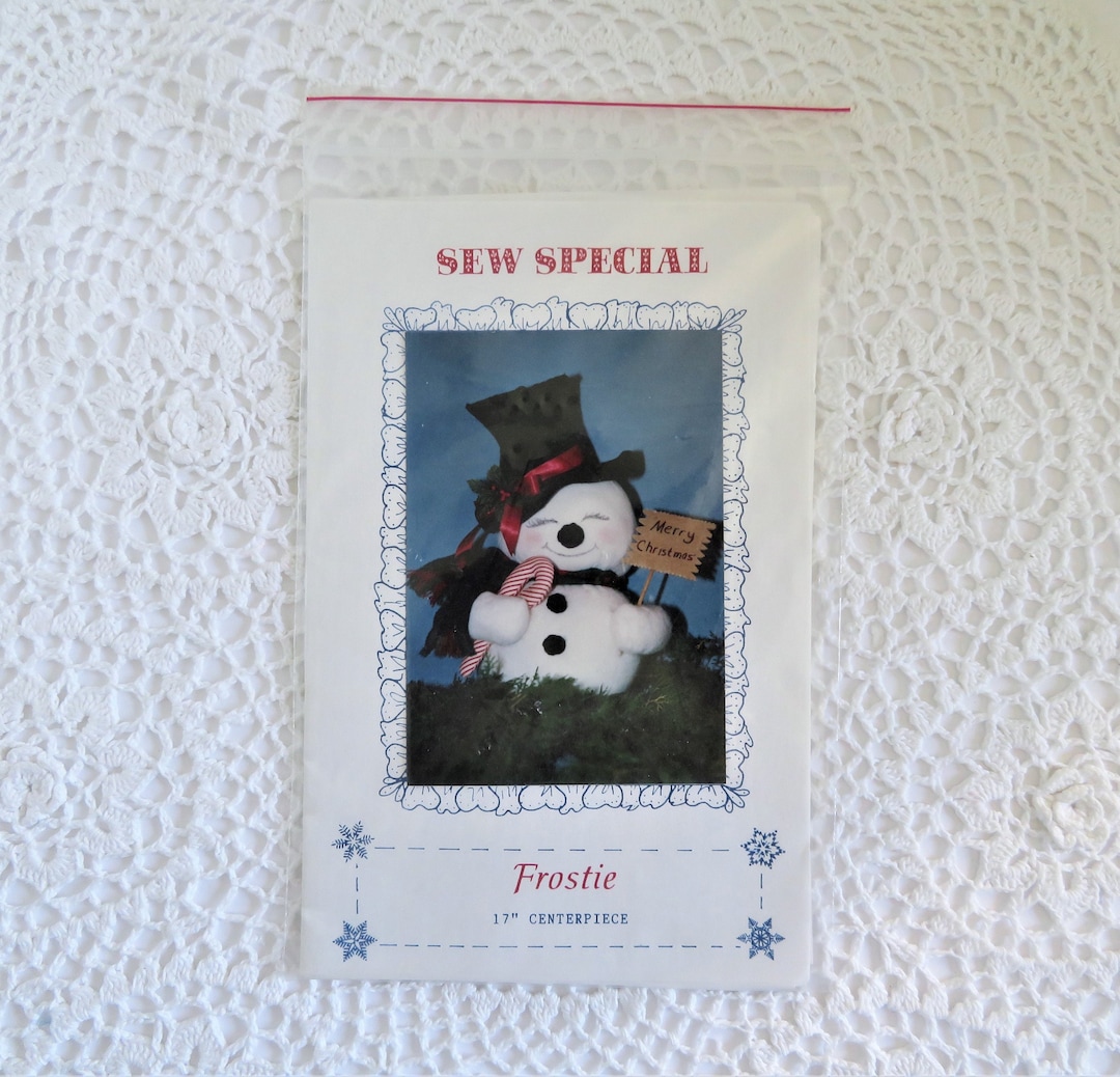 Pattern - Sewing Pattern - Snowman Pattern - Sew Special Frostie ...