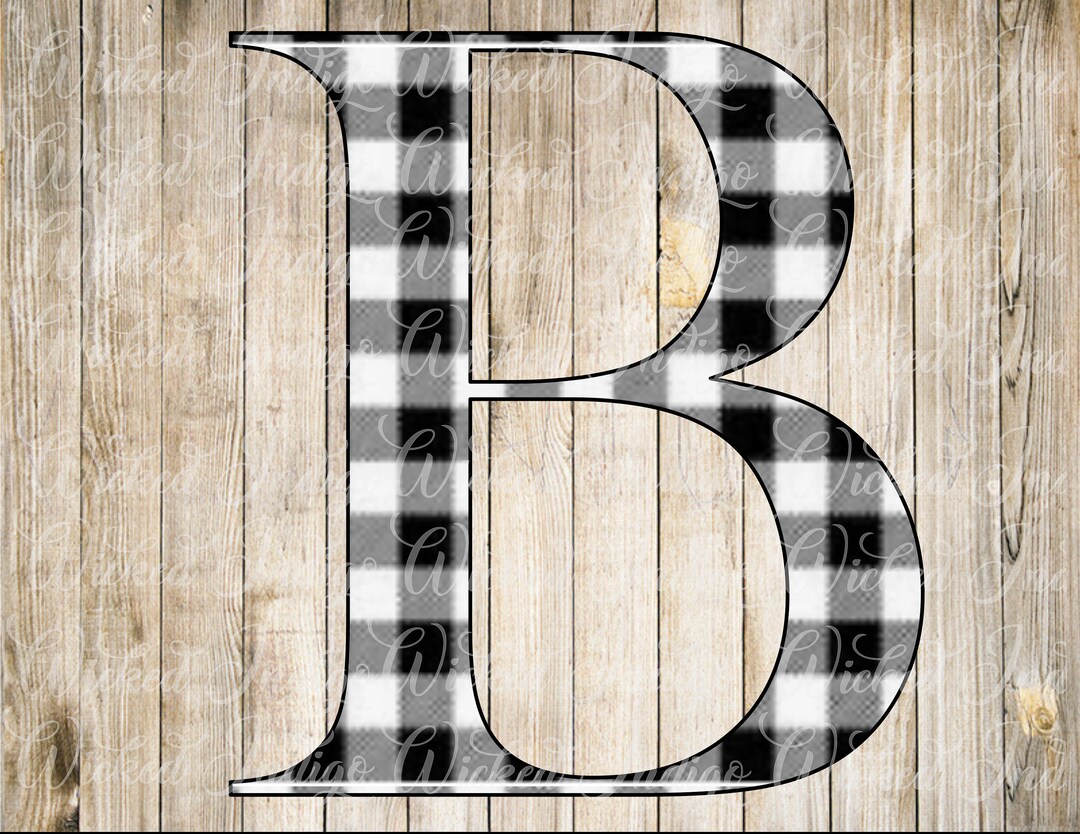Digital Download- Black and White Buffalo Check B - Etsy