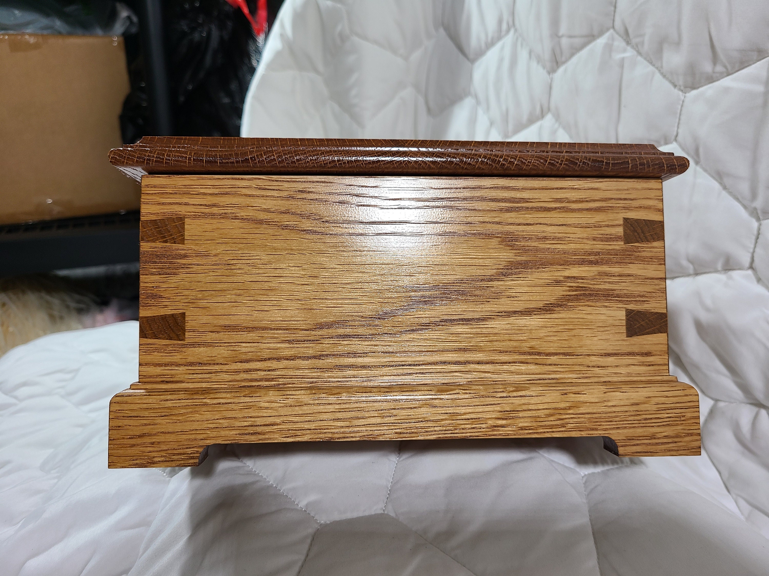 White Oak RFID Lock Box W/laser Engraved American Flag - Etsy